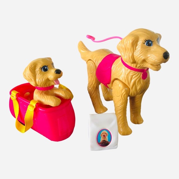 Mattel | Toys | Mattel Barbie Strolling Pups Dogs Taffy Carrier Doggy ...